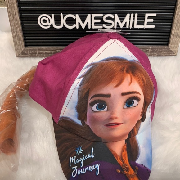 Disney | Accessories | Girls Disney Frozen Queen Anna Baseball Cap With ...